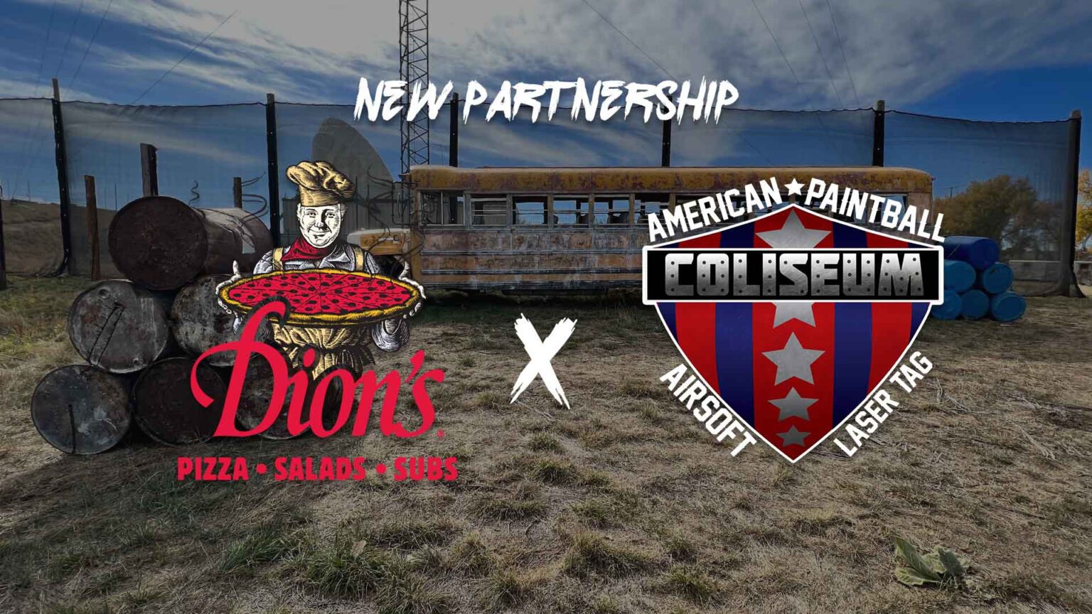 American Paintball Coliseum Partners with Dion's Pizza